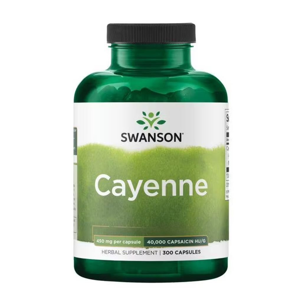 Cayennepeper (Capsicum annuum) 450mg | 300 Capsules | Swanson