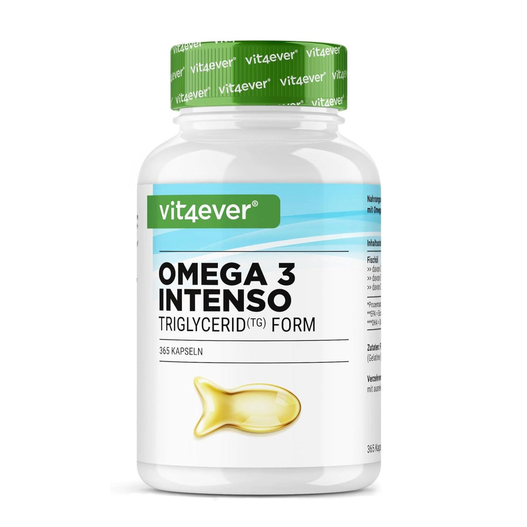 Vis Olie | Omega 3 Intenso | Triglyceride vorm | 1000mg | Vit4ever
